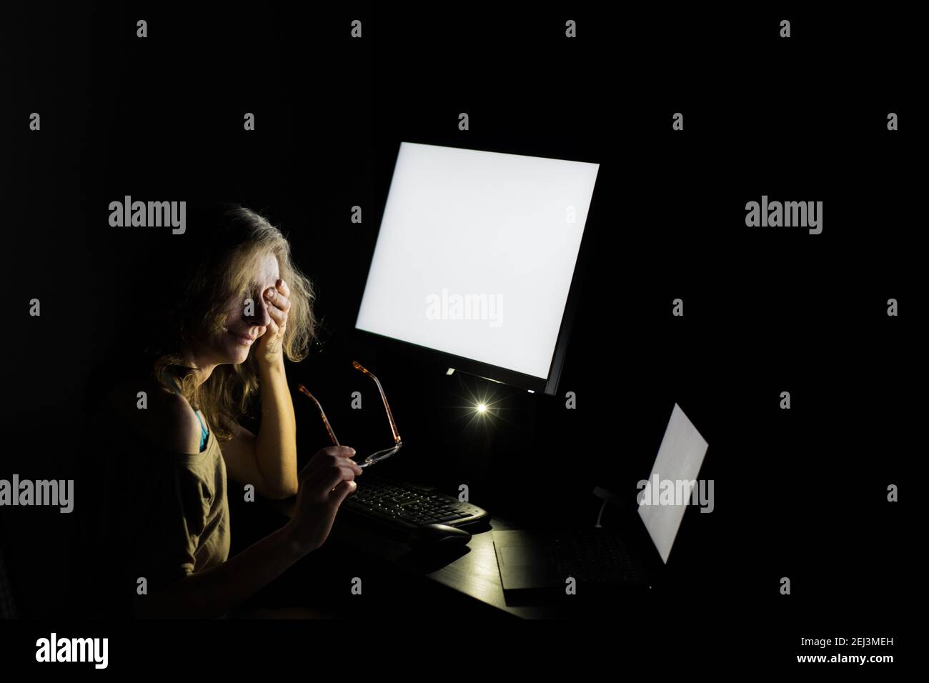 Hacker coding at night cybersecurity concept Stock Photo - Alamy