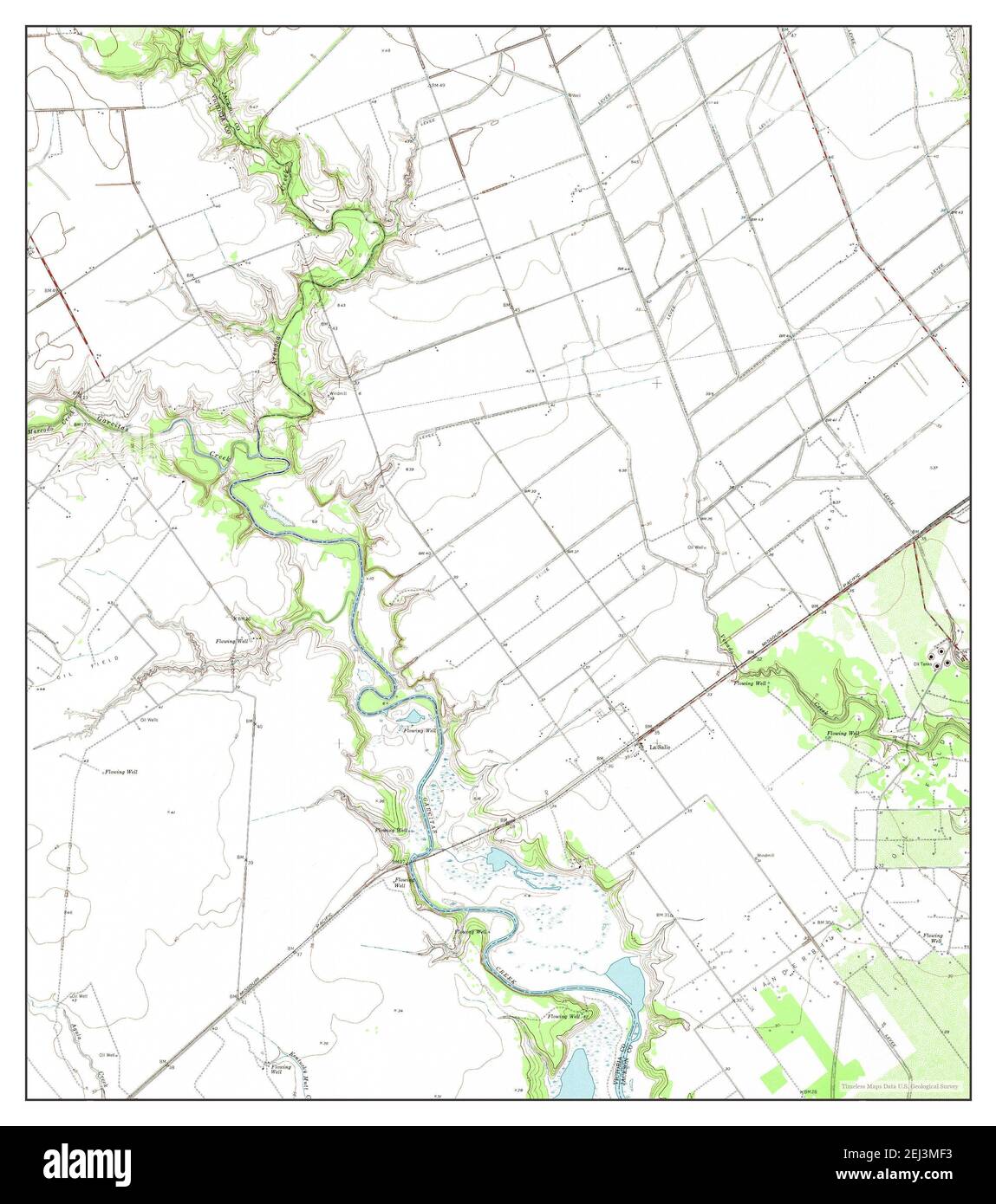 La Salle, Texas, map 1952, 1:24000, United States of America by ...
