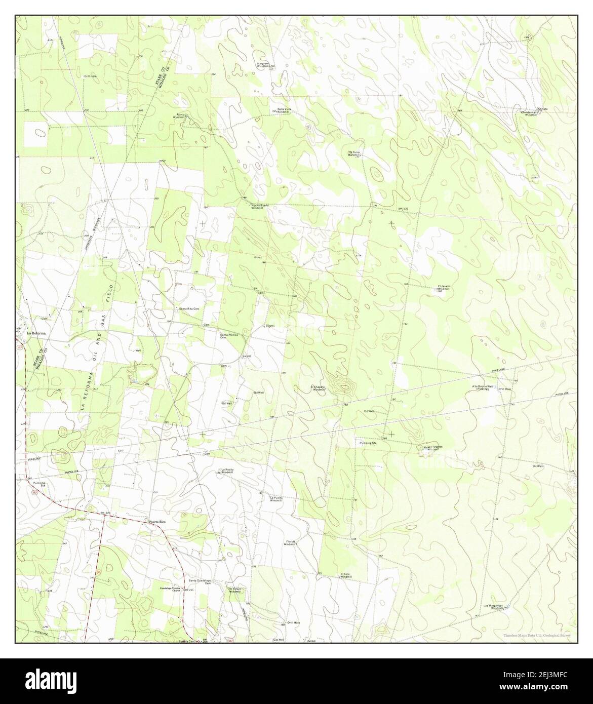 La Reforma, Texas, map 1972, 1:24000, United States of America by ...
