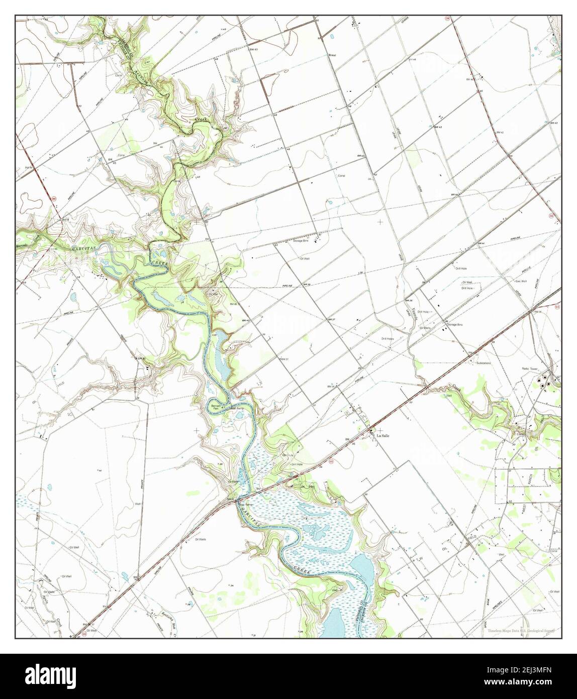 La Salle, Texas, map 1995, 1:24000, United States of America by ...