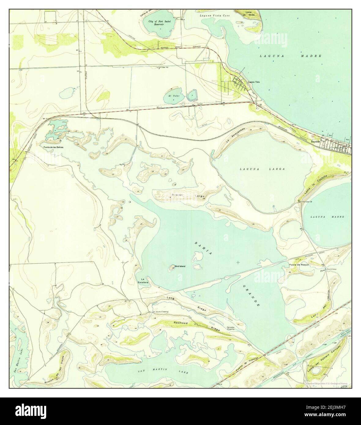 Laguna Vista, Texas, map 1955, 1:24000, United States of America by ...