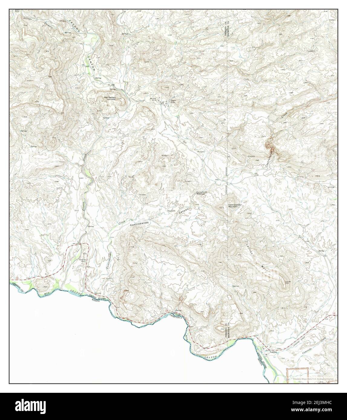 Lajitas, Texas, map 1971, 1:24000, United States of America by Timeless ...