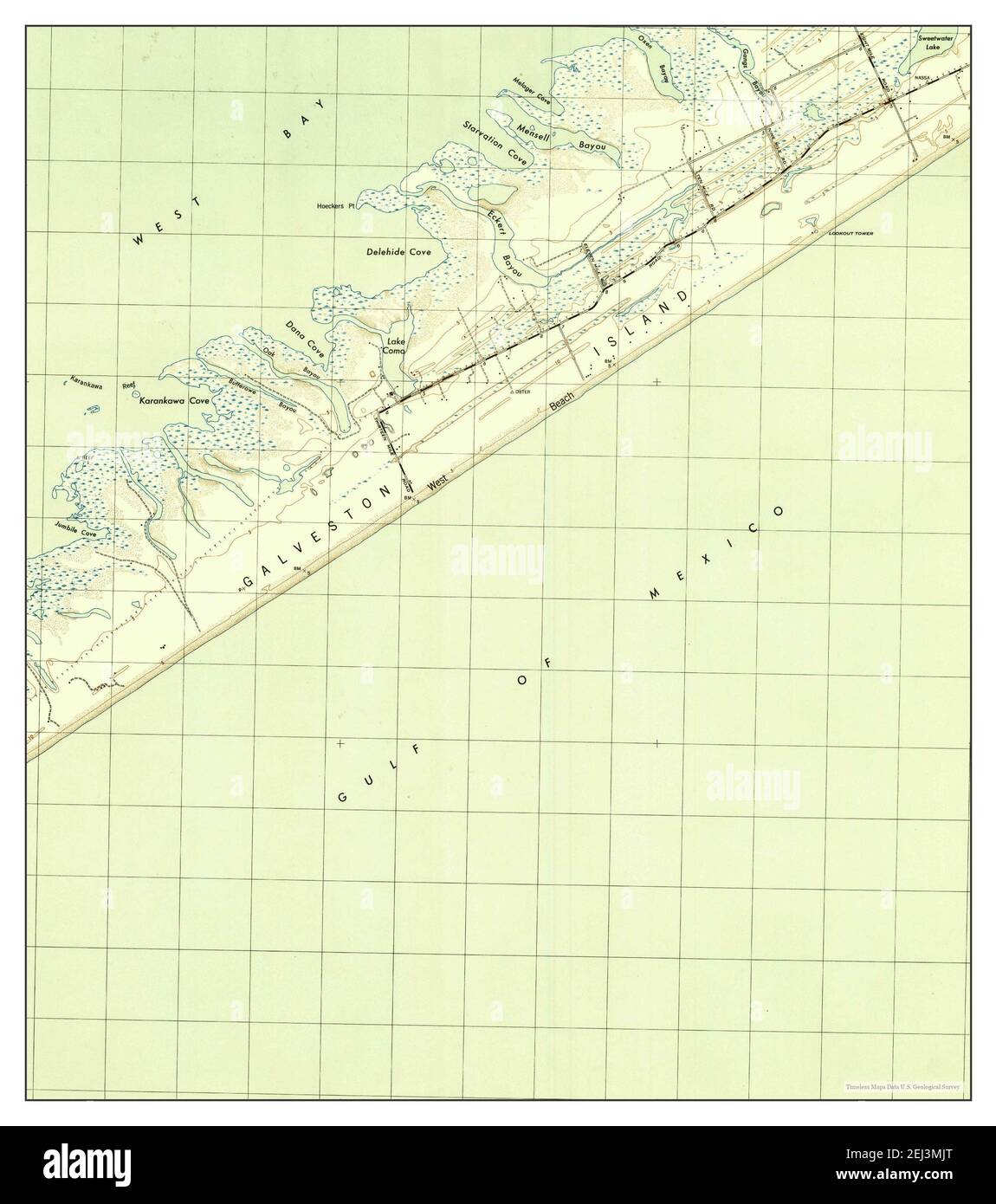 Lake Como, Texas, map 1943, 1:25000, United States of America by ...