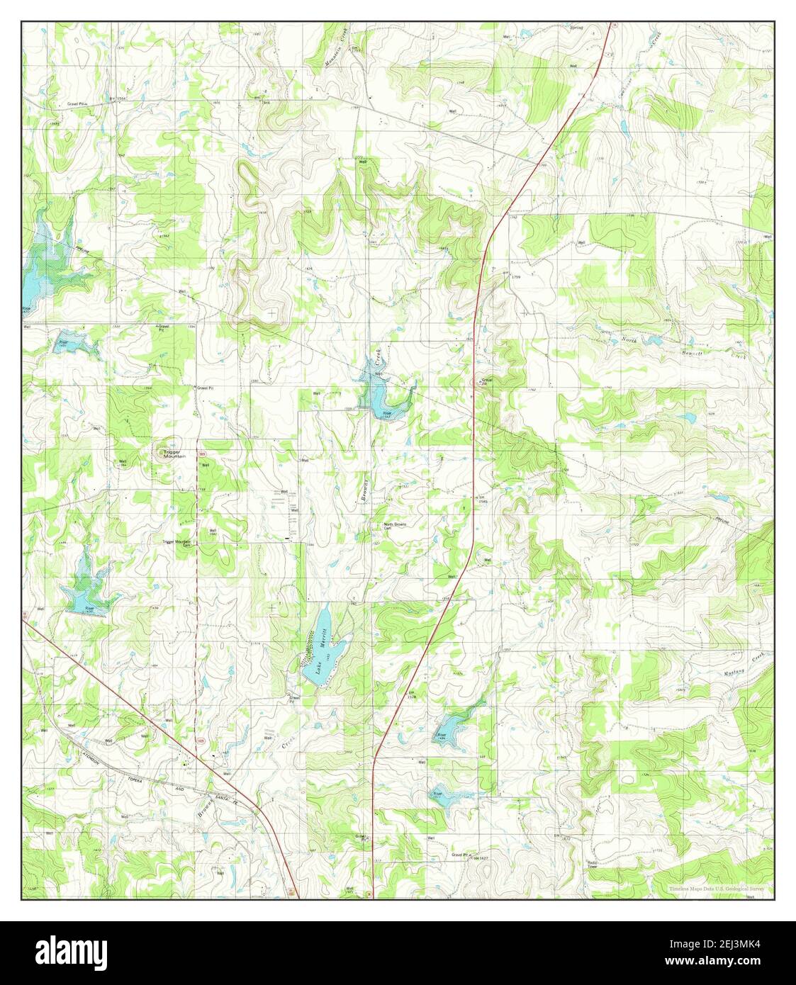 Lake Merritt, Texas, map 1979, 1:24000, United States of America by ...