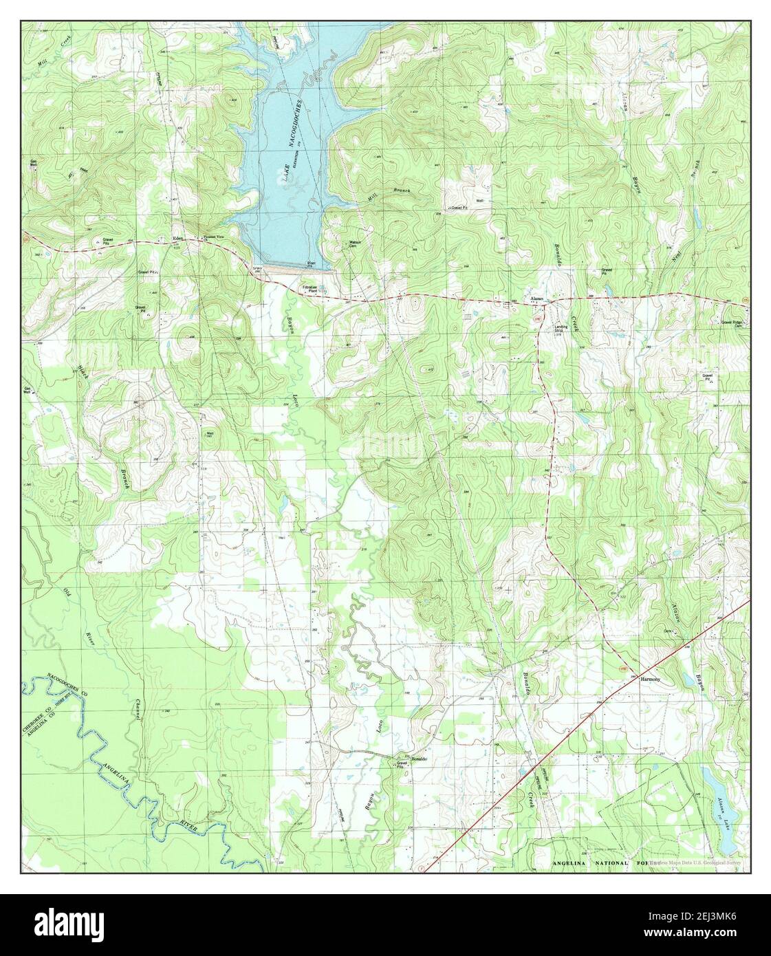 Map of nacogdoches hi-res stock photography and images - Alamy