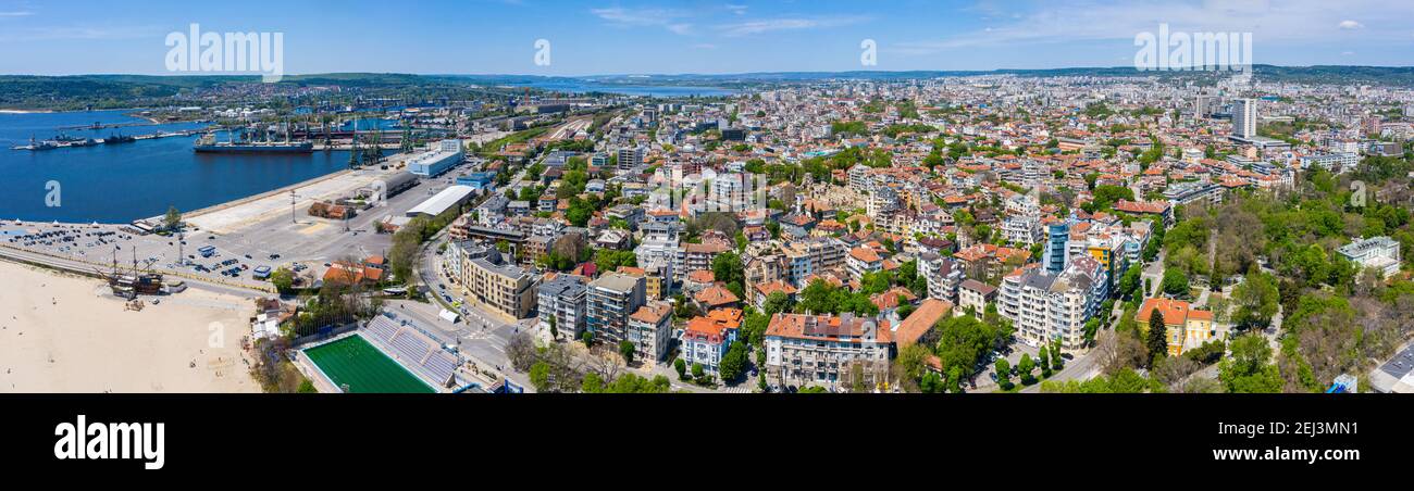 Aerial view of the Bulgarian city Varna Stock Photo - Alamy