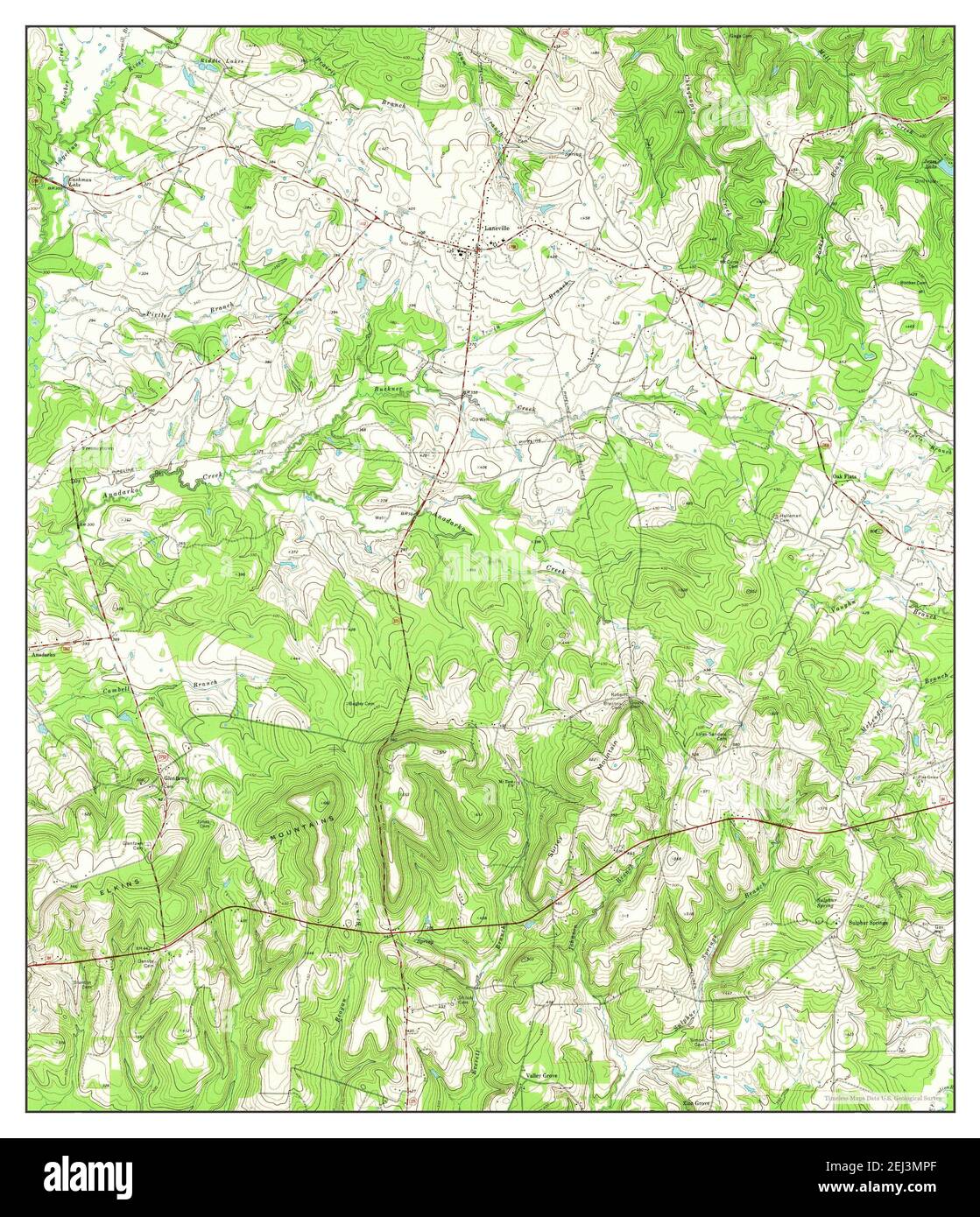Laneville, Texas, map 1973, 1:24000, United States of America by ...