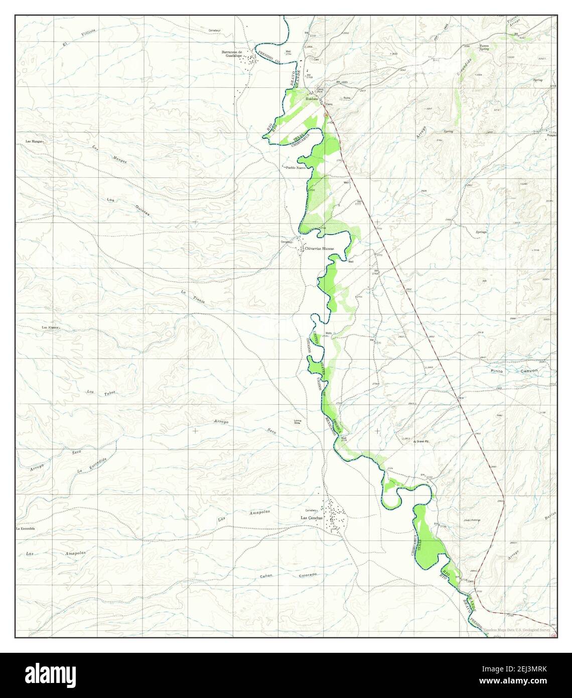Las Conchas, Texas, map 1980, 1:24000, United States of America by ...