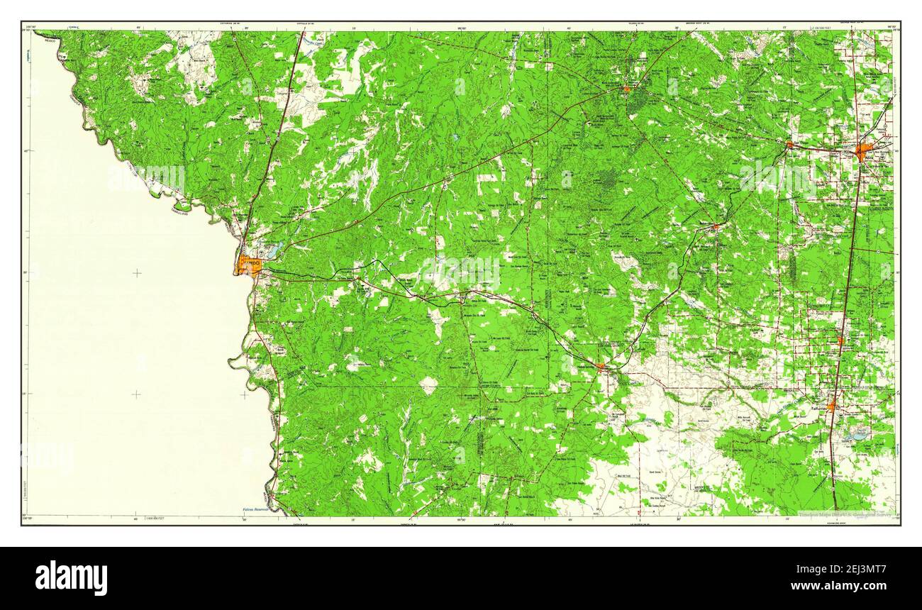 Laredo, Texas, map 1956, 1:250000, United States of America by Timeless ...