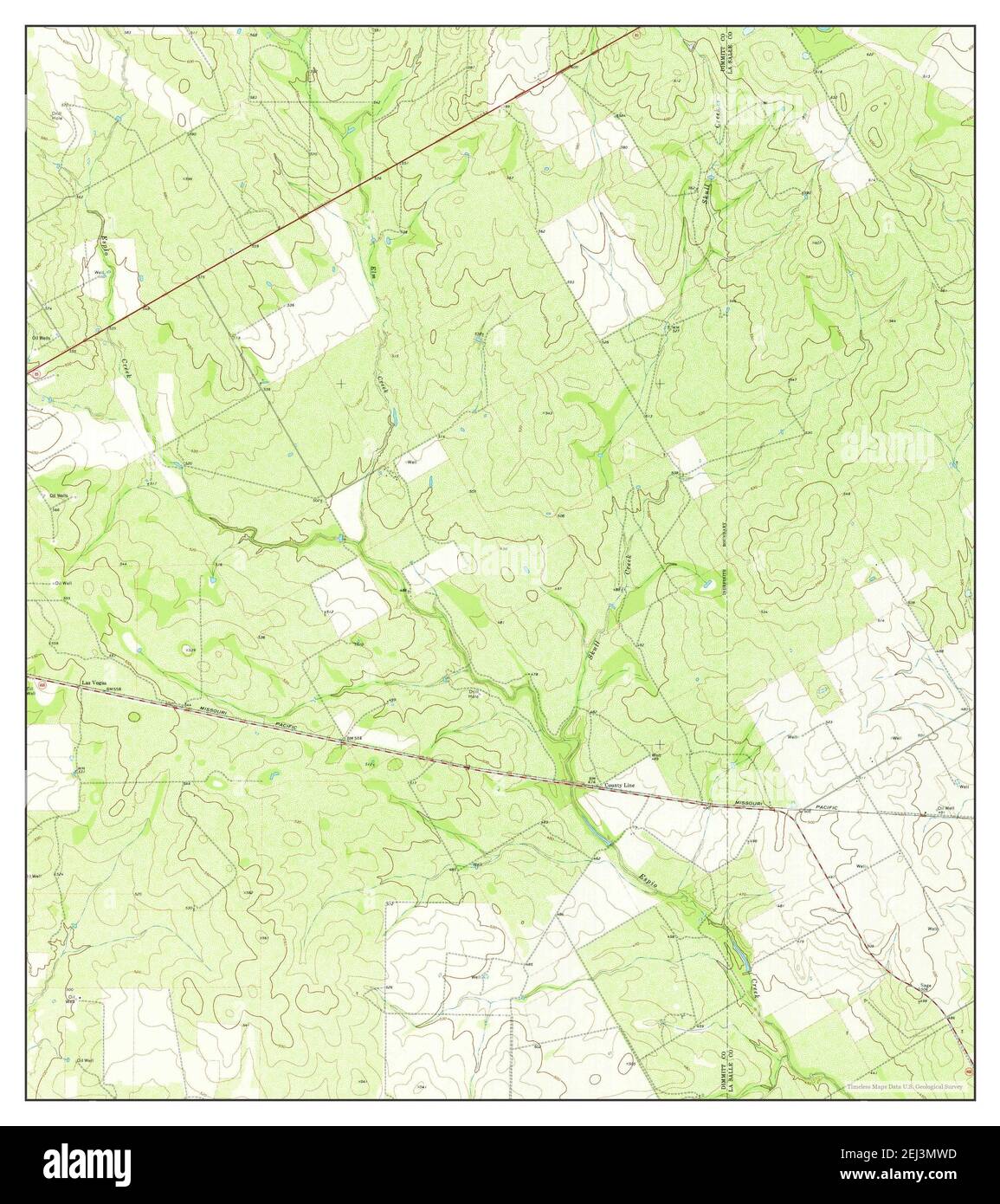 Las Vegas, Texas, map 1974, 1:24000, United States of America by ...