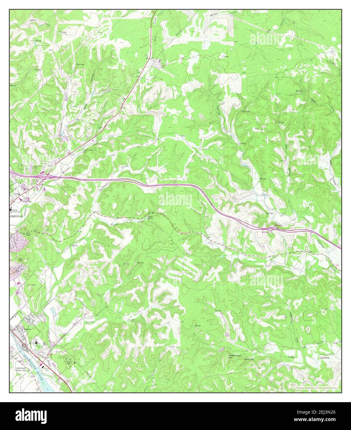 Legion, Texas, map 1964, 1:24000, United States of America by Timeless ...