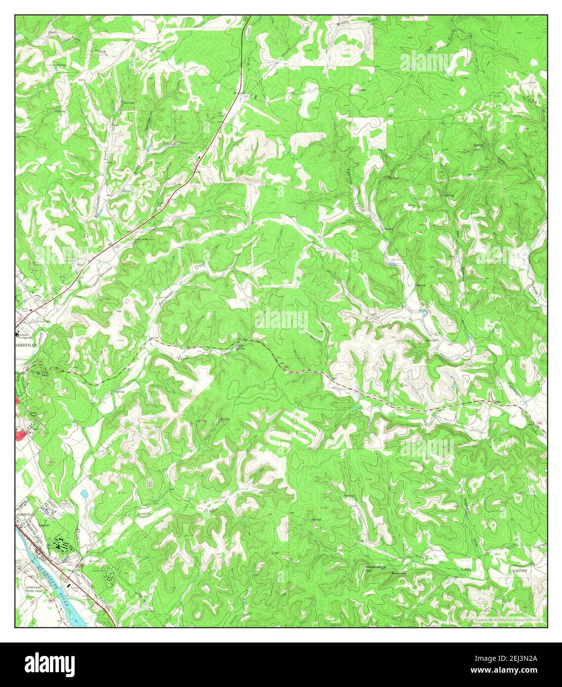 Legion, Texas, map 1964, 1:24000, United States of America by Timeless ...