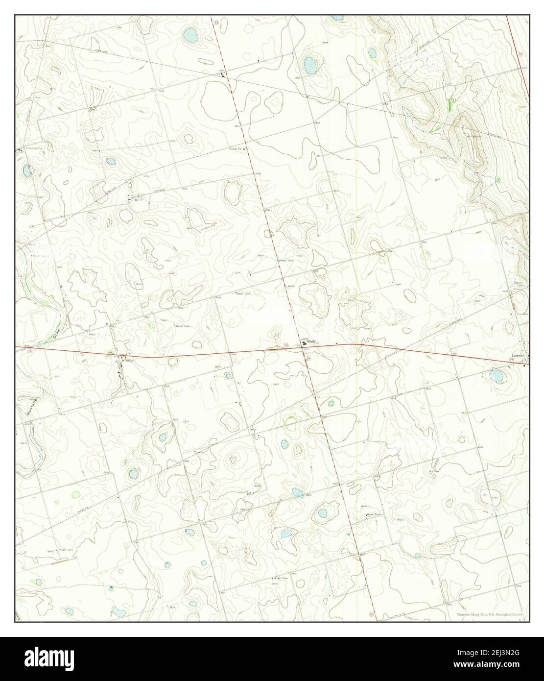 Lenorah West, Texas, map 1966, 1:24000, United States of America by ...
