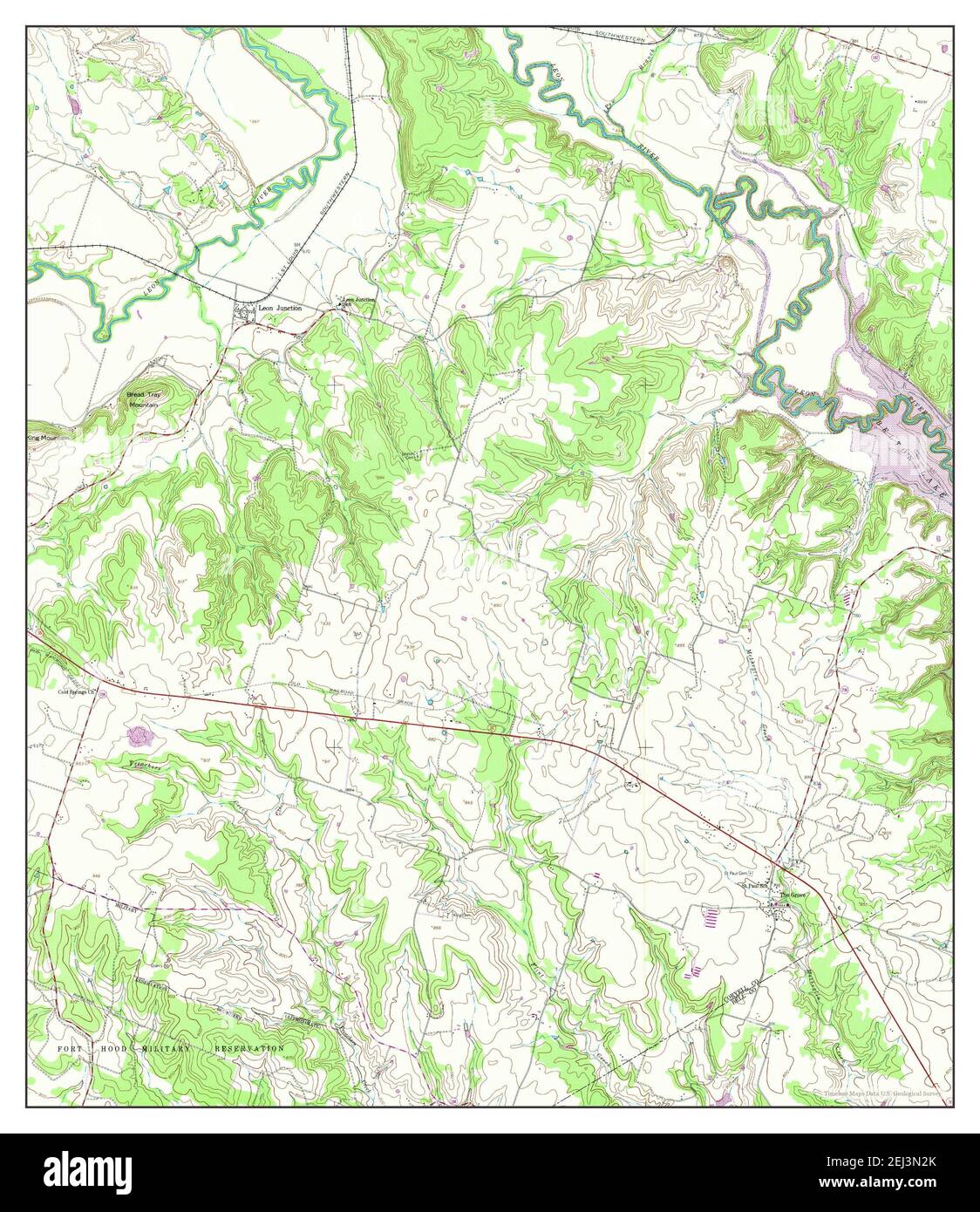 Map of junction texas Cut Out Stock Images & Pictures - Alamy