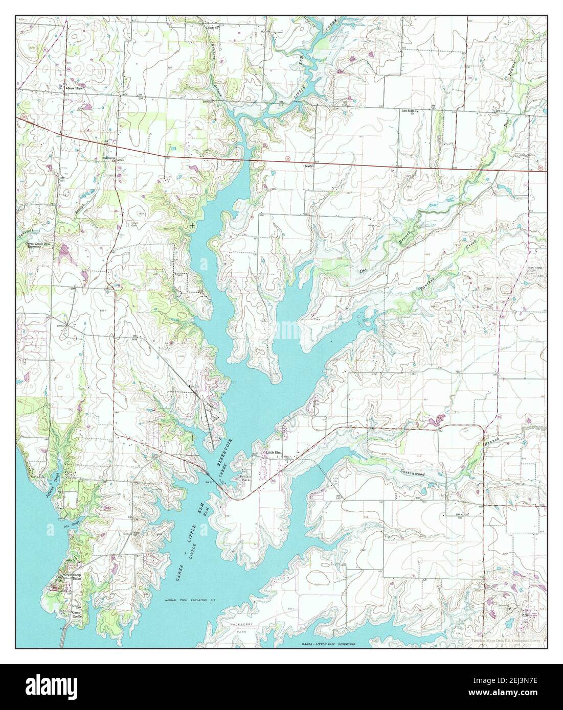 Little Elm, Texas, map 1969, 1:24000, United States of America by ...