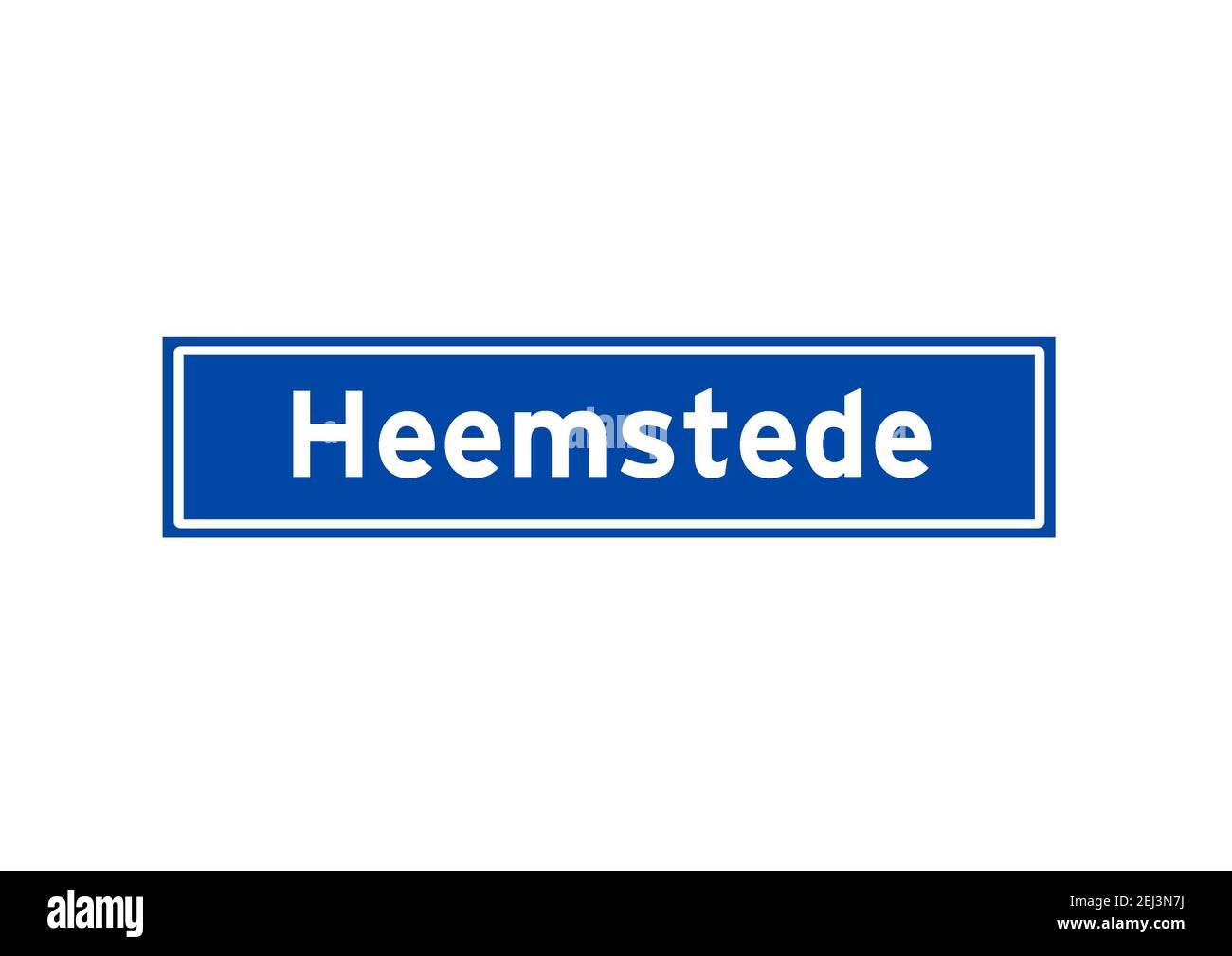 Heemstede isolated Dutch place name sign. City sign from the ...