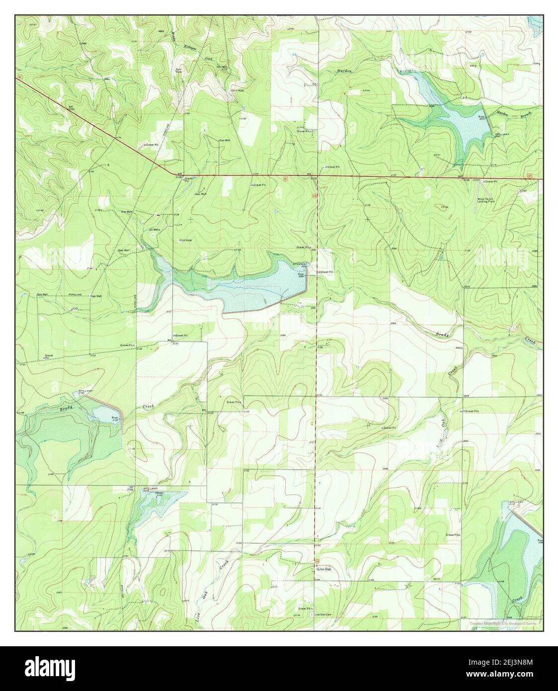 Live oak map hi-res stock photography and images - Alamy