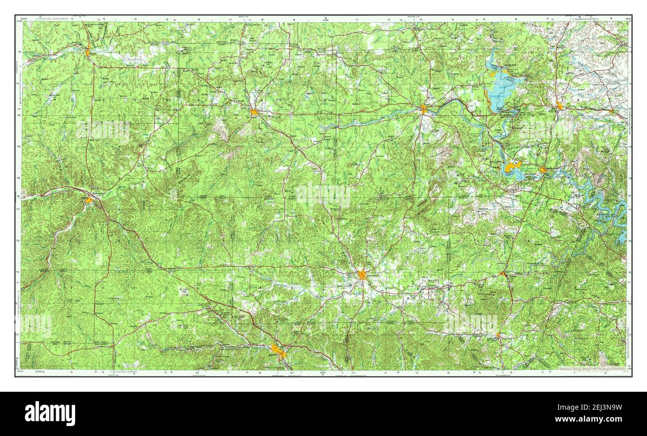 Llano, Texas, map 1956, 1:250000, United States of America by Timeless ...