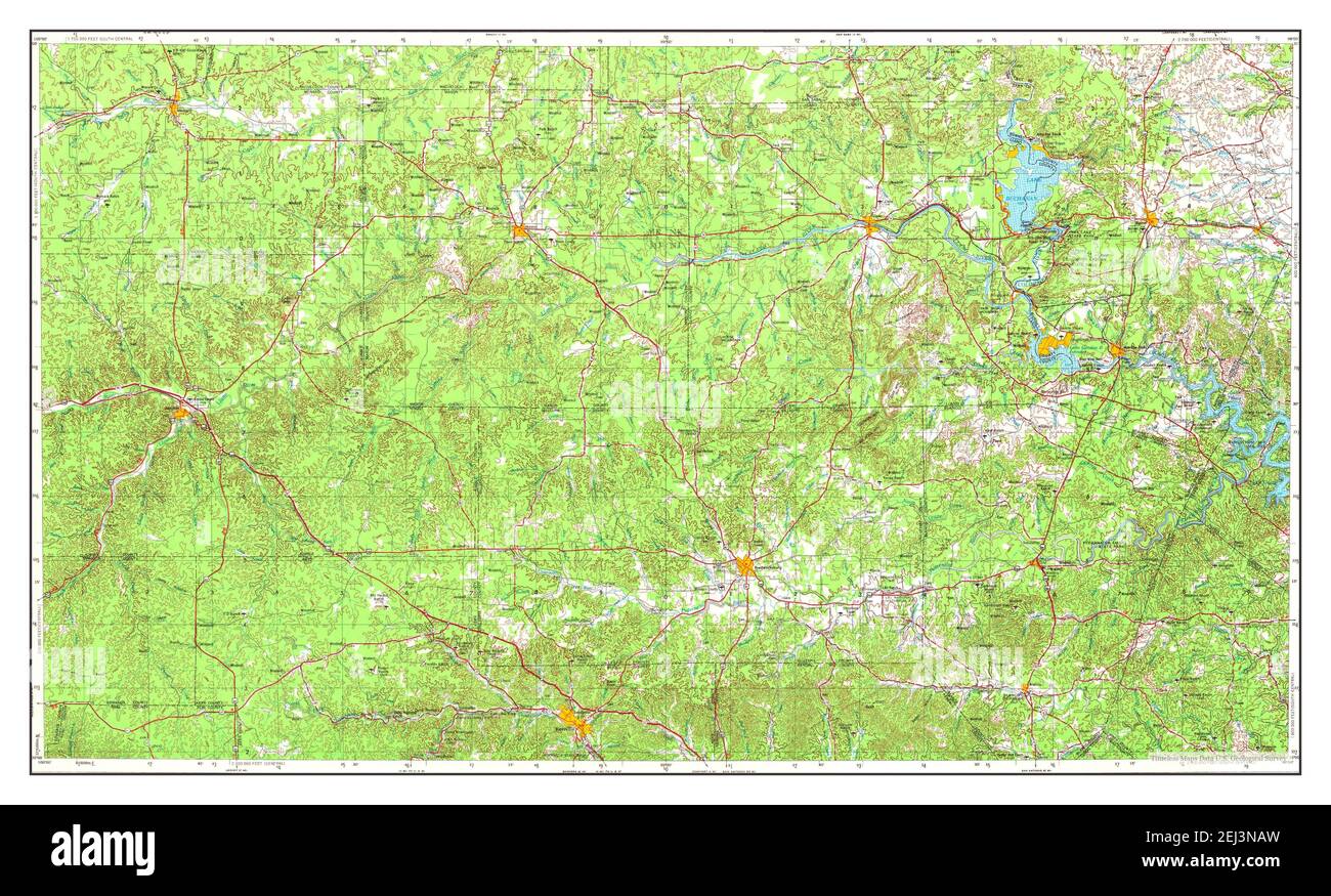 Llano, Texas, map 1954, 1:250000, United States of America by Timeless ...