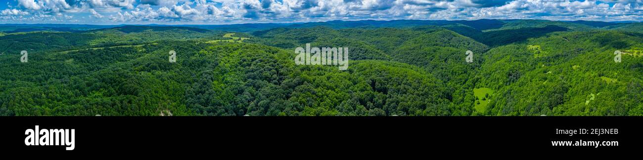 Aerial view of Strandzha mountains in Bulgaria Stock Photo - Alamy