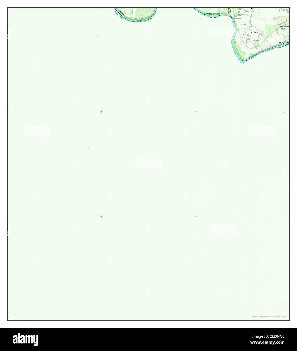 Los Garzas, Texas, map 1965, 1:24000, United States of America by ...