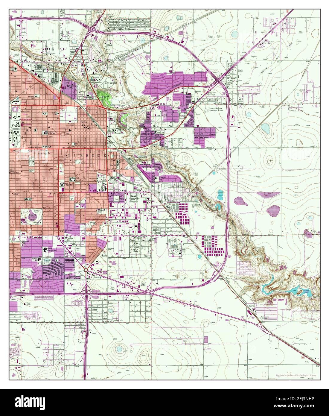 Lubbock texas map hi-res stock photography and images - Alamy