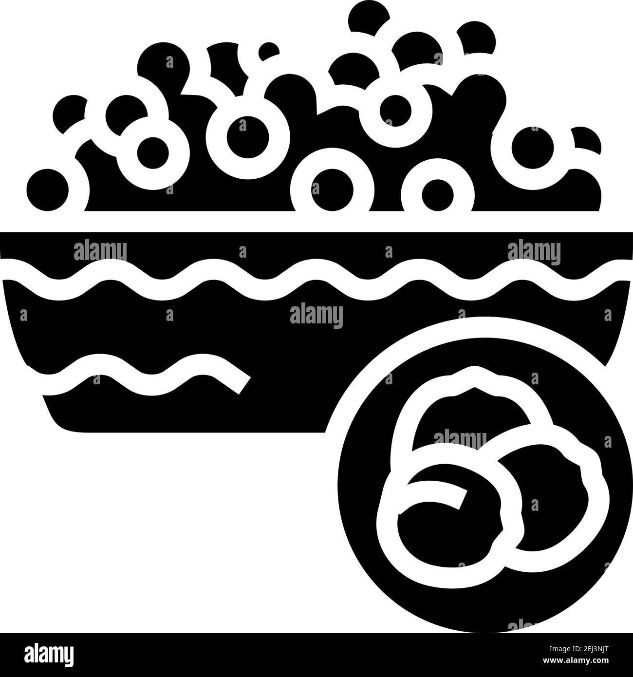chickpeas groat glyph icon vector illustration Stock Vector Image & Art ...