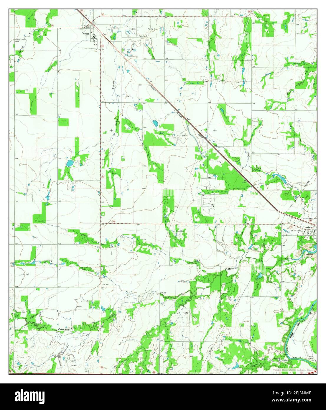 Lueders West, Texas, map 1965, 1:24000, United States of America by ...
