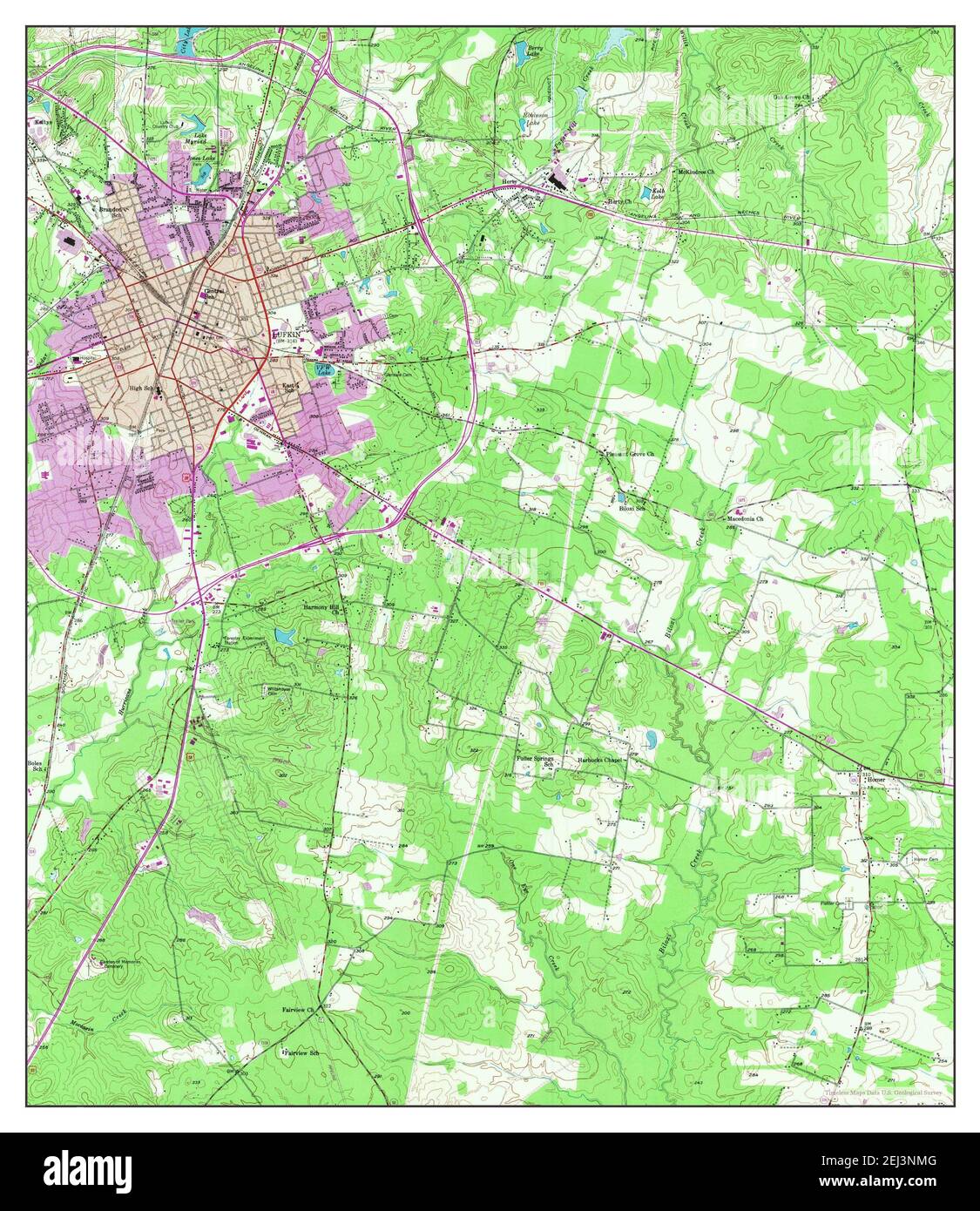 Lufkin map hi-res stock photography and images - Alamy