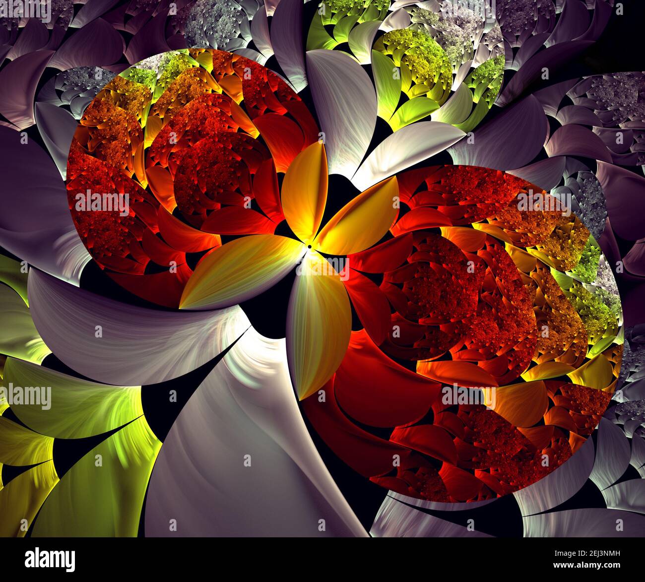 Computer generated fractal artwork for creative art,design and ...