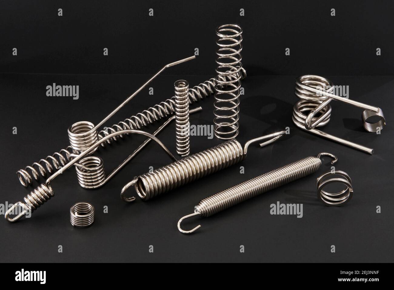 Metal springs in different sizes Stock Photo - Alamy
