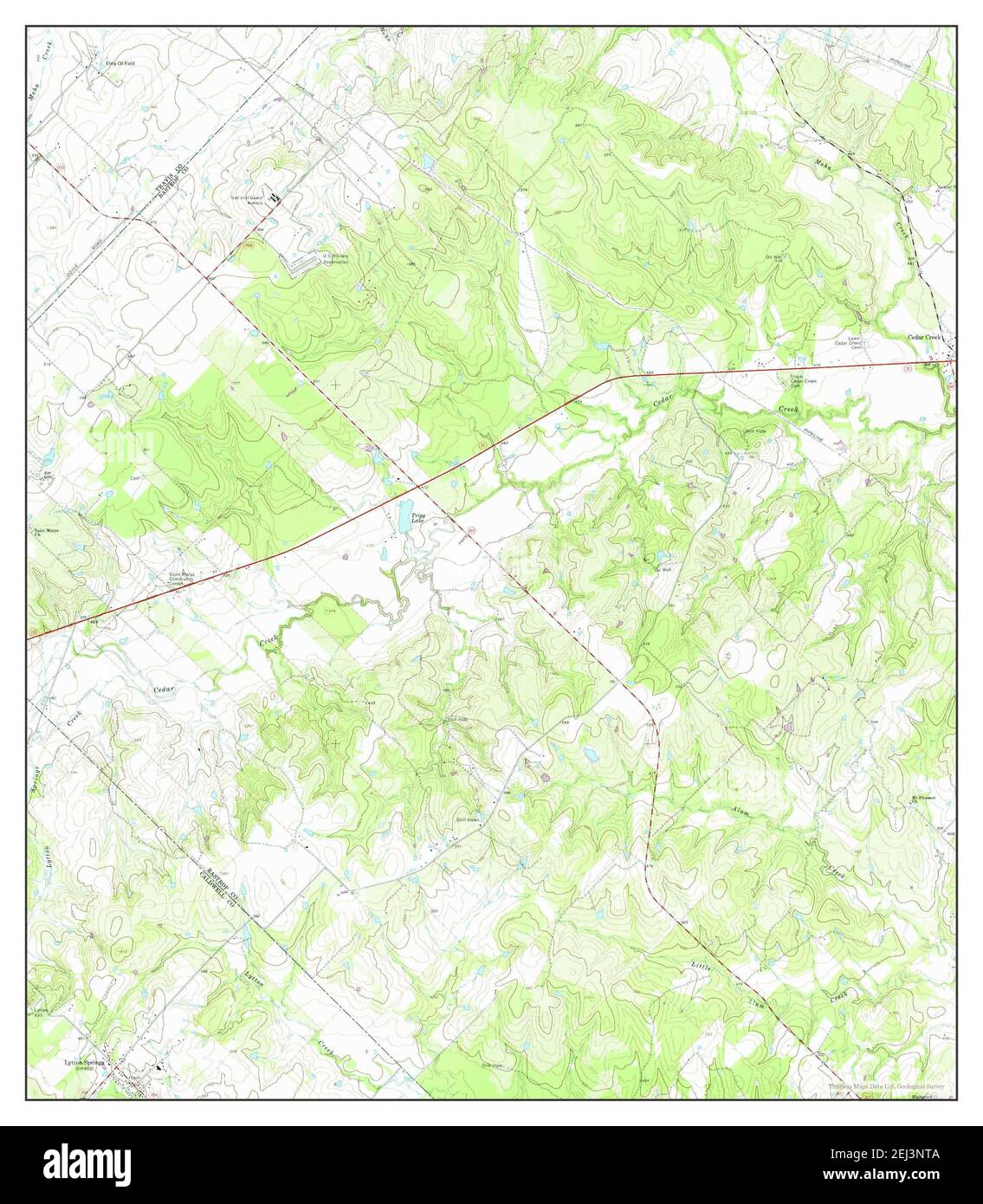 Lytton Springs, Texas, map 1968, 1:24000, United States of America by ...