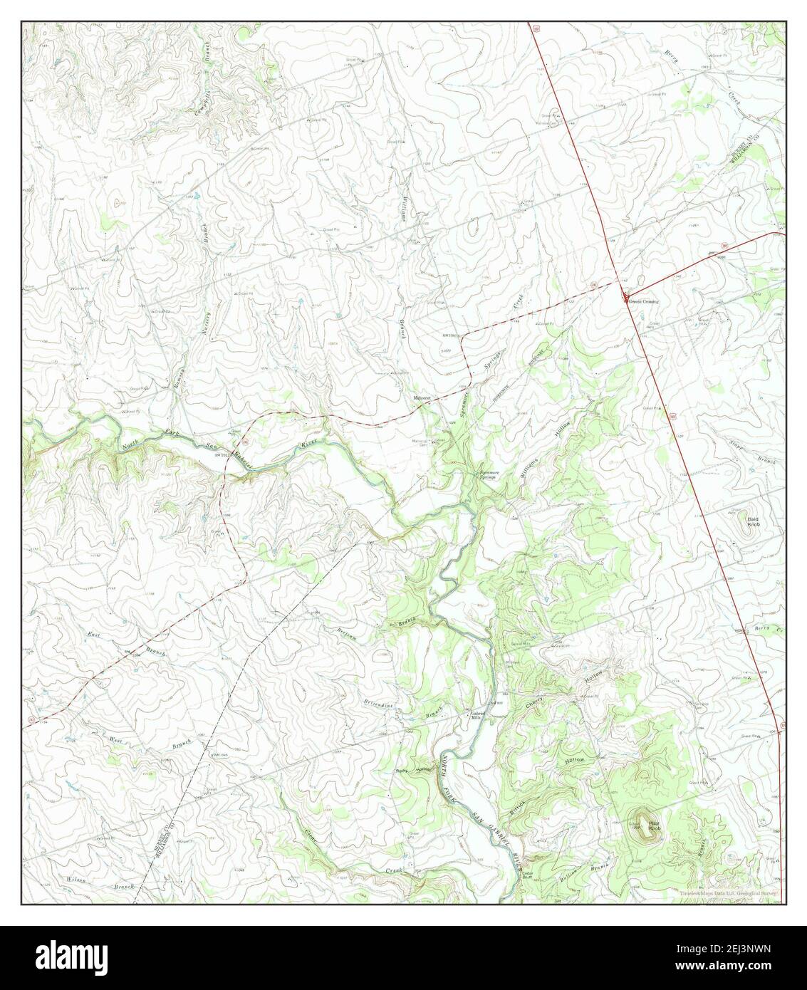 Mahomet, Texas, map 1964, 1:24000, United States of America by Timeless ...