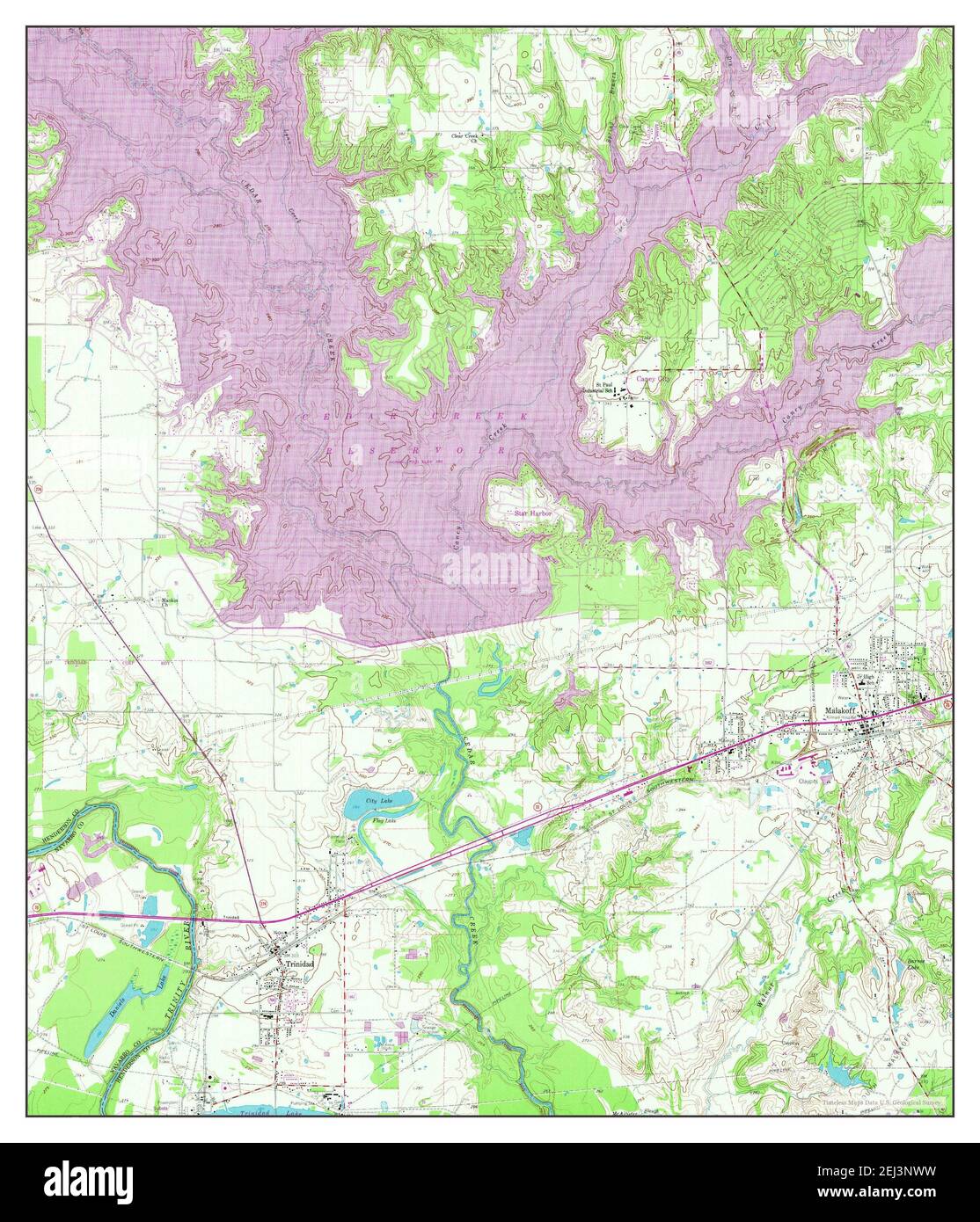 Map of malakoff texas hi-res stock photography and images - Alamy