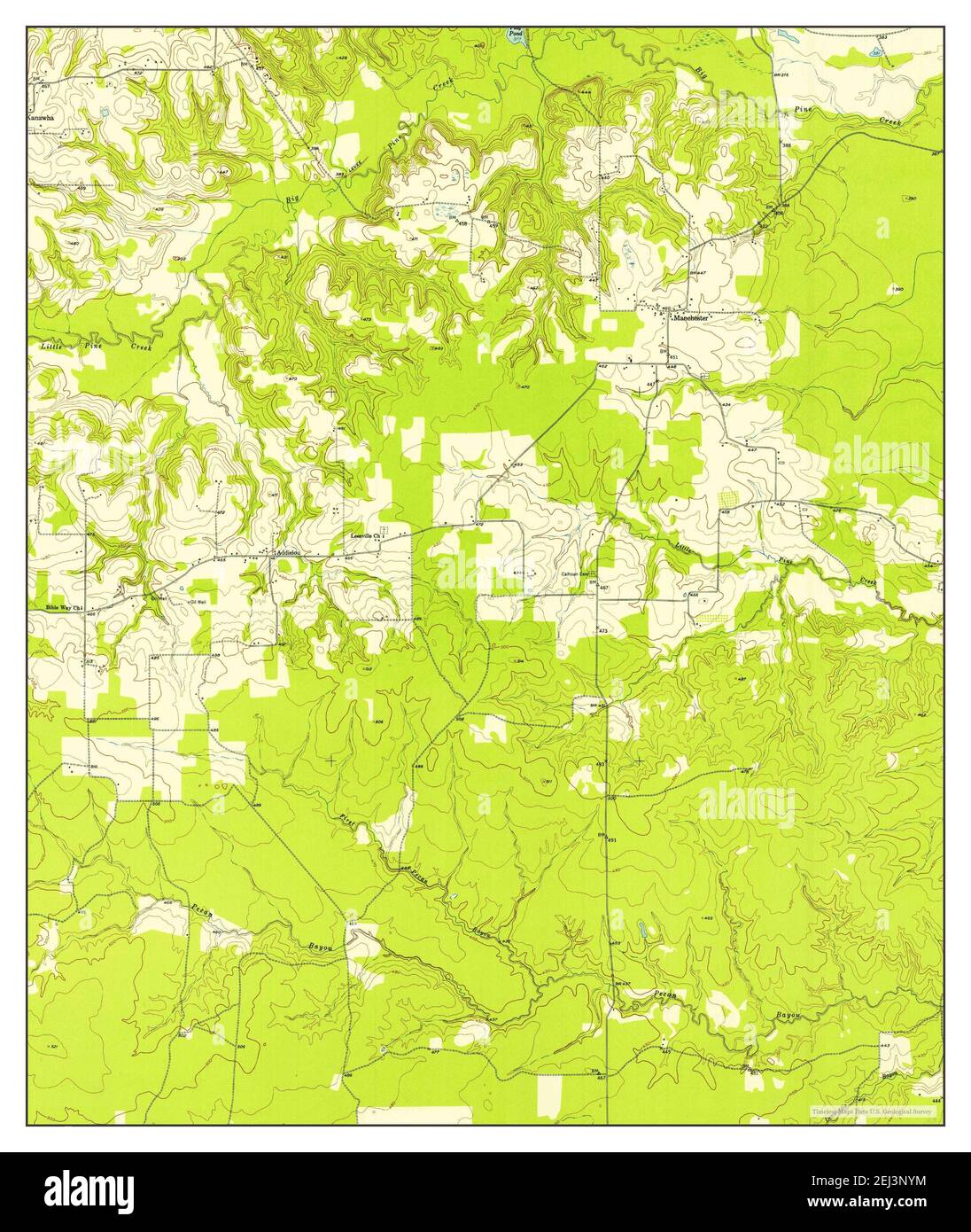 Manchester, Texas, map 1951, 1:24000, United States of America by ...