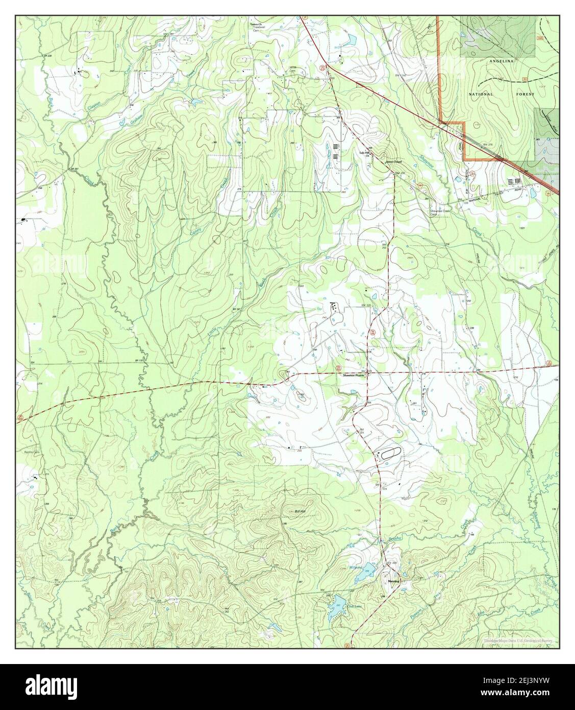 Manning, Texas, map 2003, 1:24000, United States of America by Timeless ...