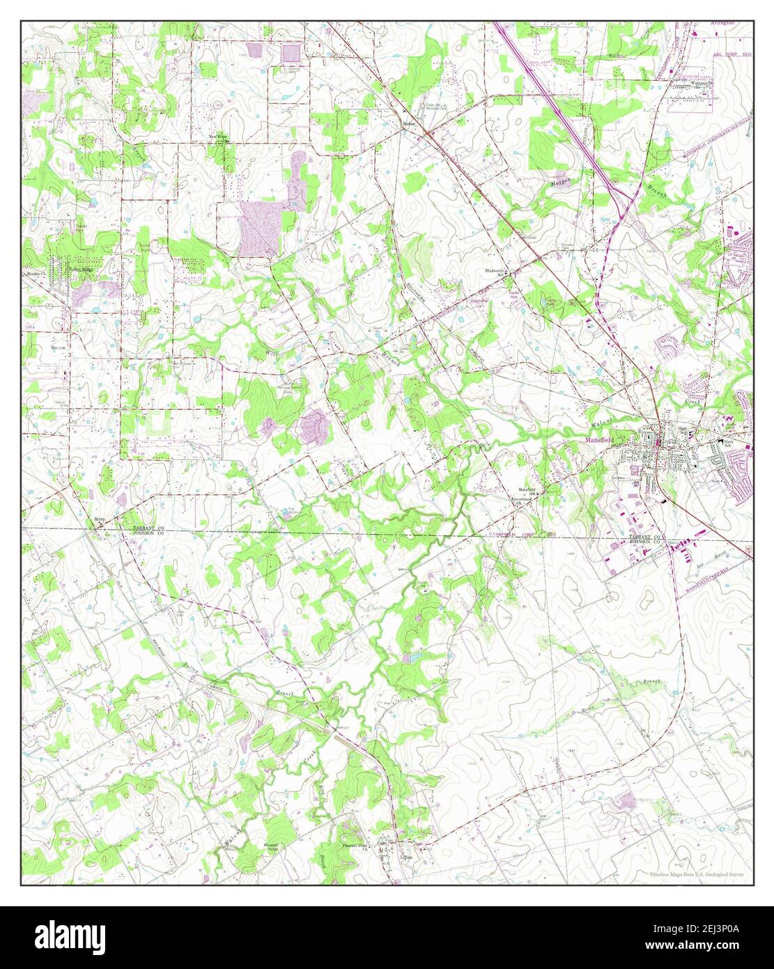 Mansfield, Texas, map 1959, 1:24000, United States of America by ...