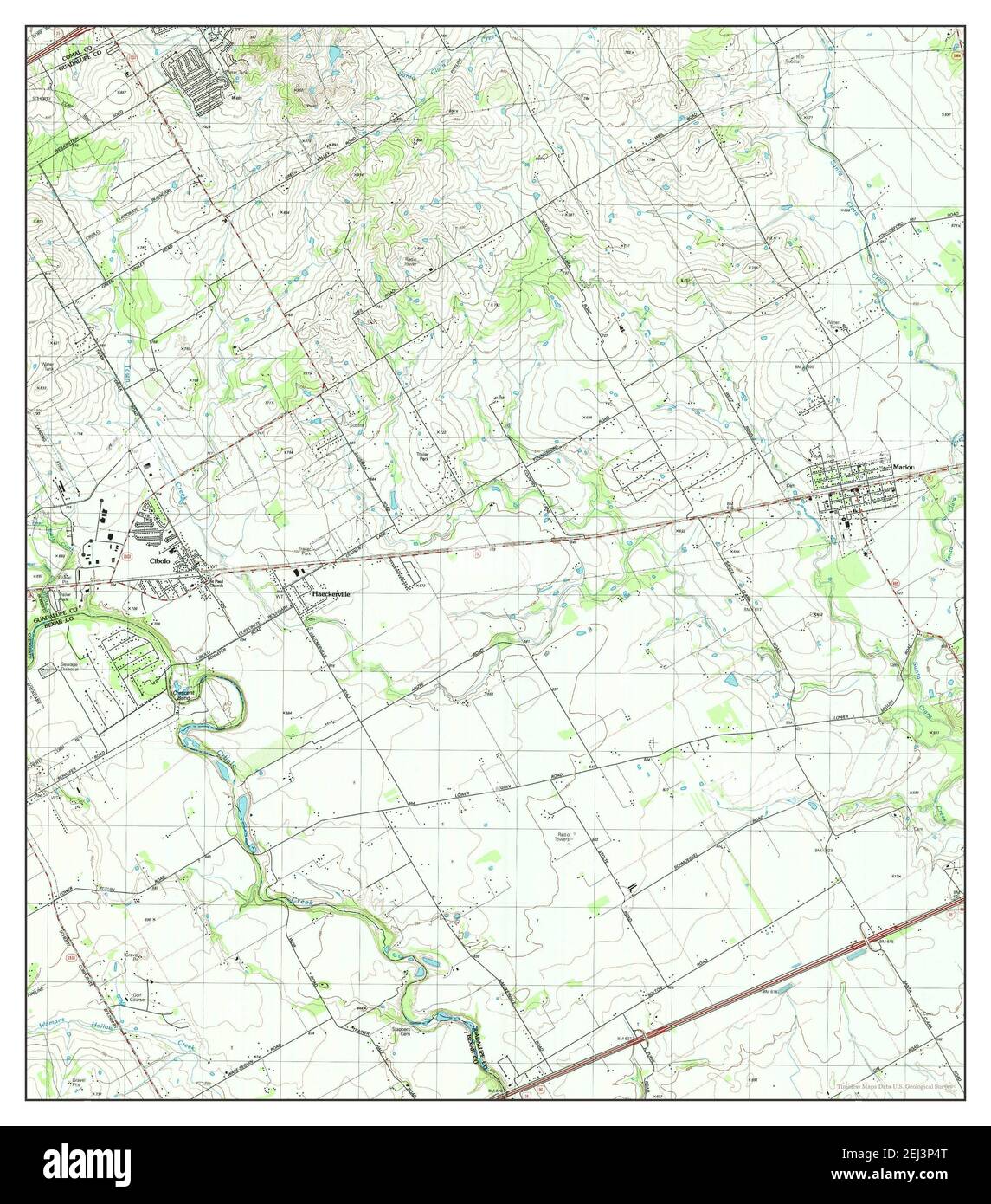 Marion, Texas, map 1992, 1:24000, United States of America by Timeless ...