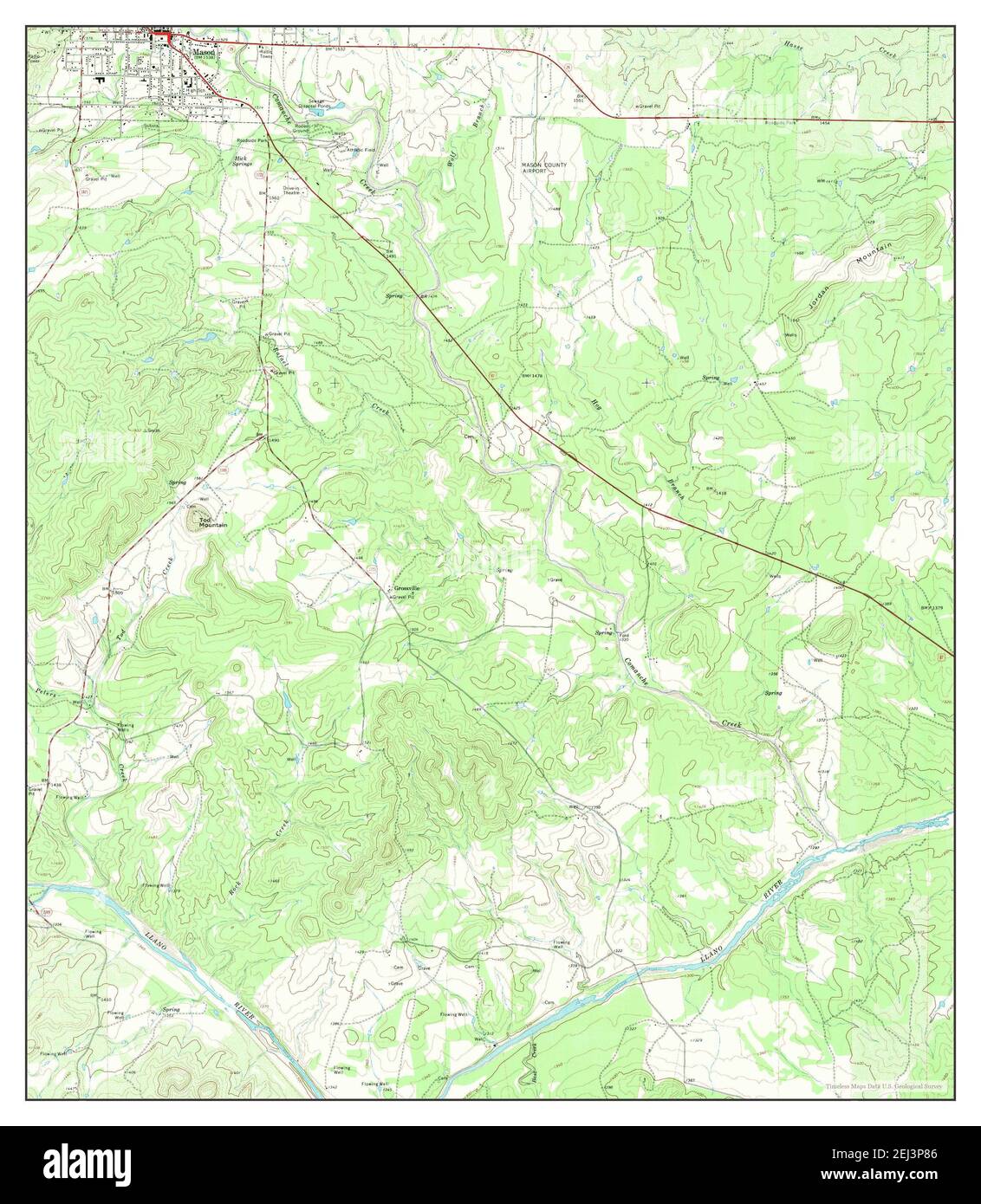 Mason, Texas, map 1967, 1:24000, United States of America by Timeless ...