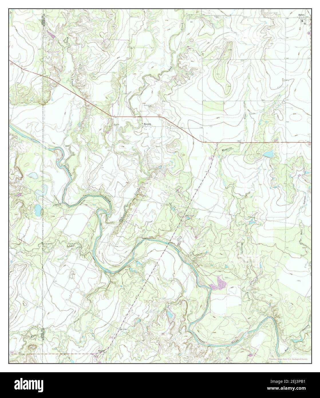 Maverick, Texas, map 1961, 1:24000, United States of America by ...