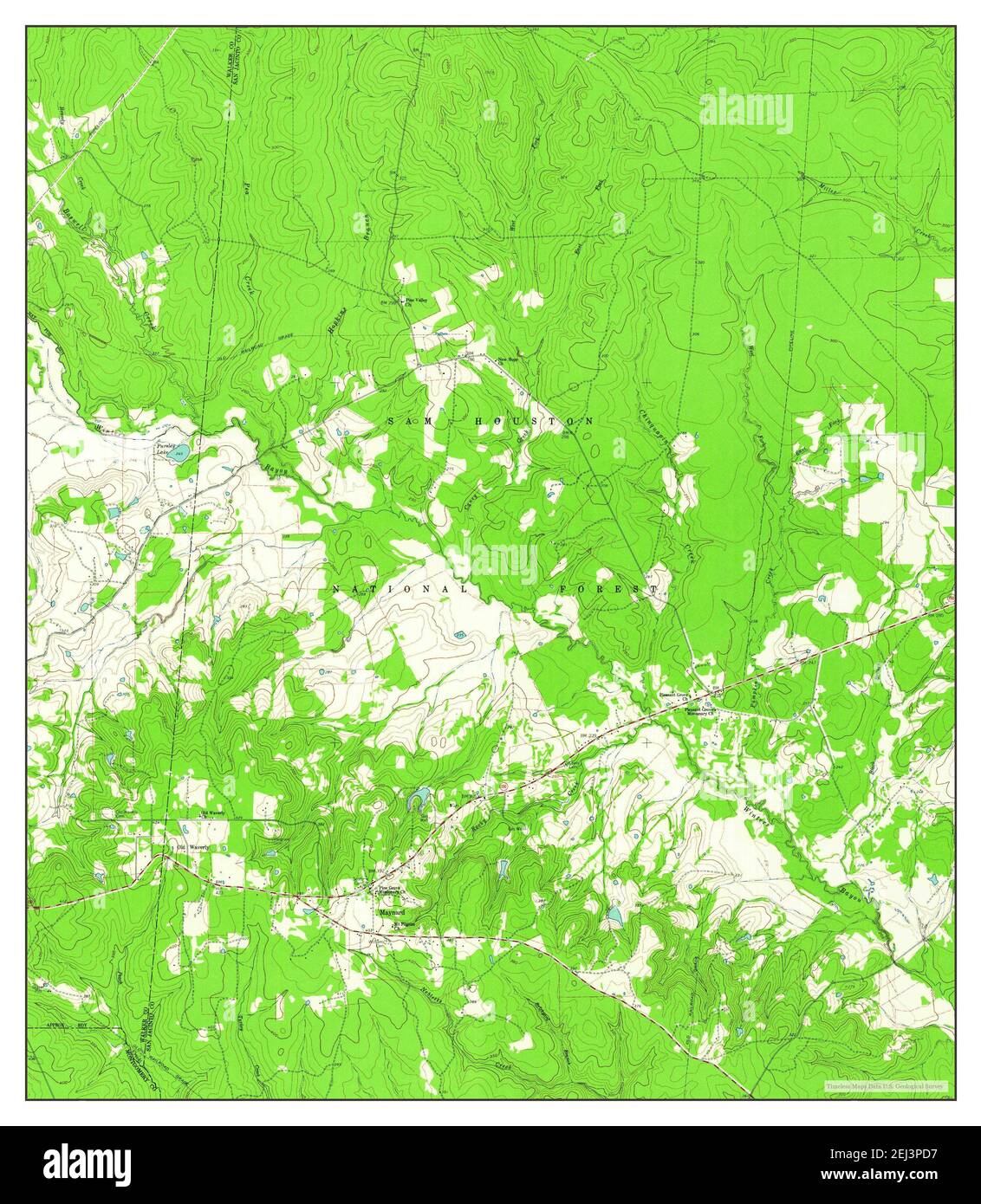 Maynard, Texas, map 1960, 1:24000, United States of America by Timeless ...