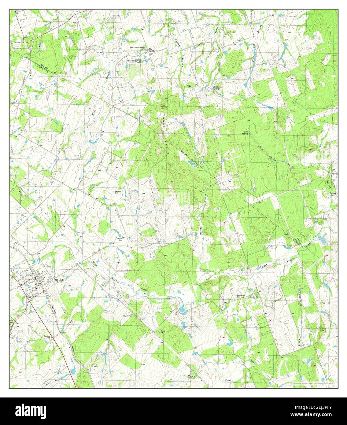 McDade, Texas, map 1982, 1:24000, United States of America by Timeless ...