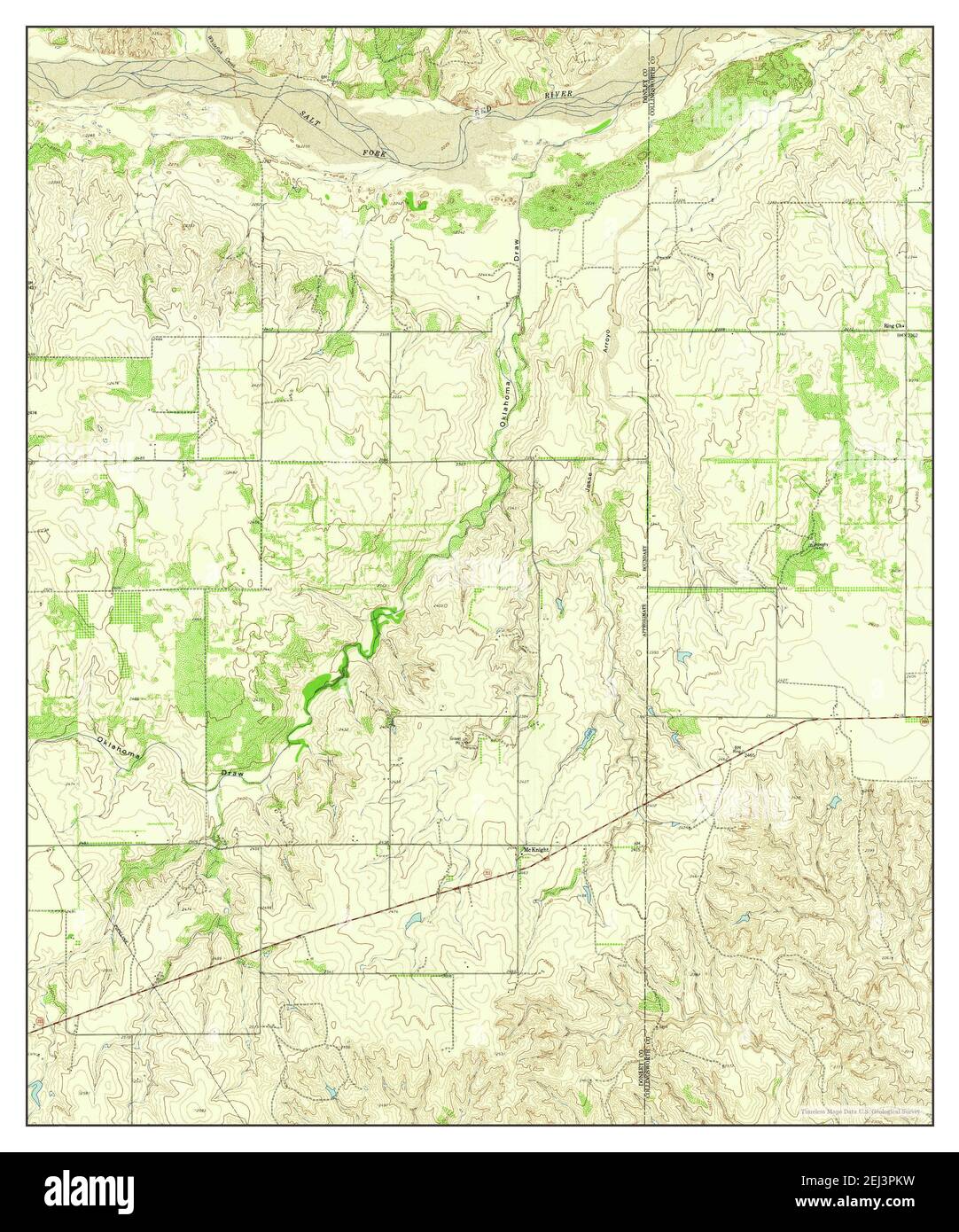 McKnight, Texas, map 1959, 1:24000, United States of America by ...