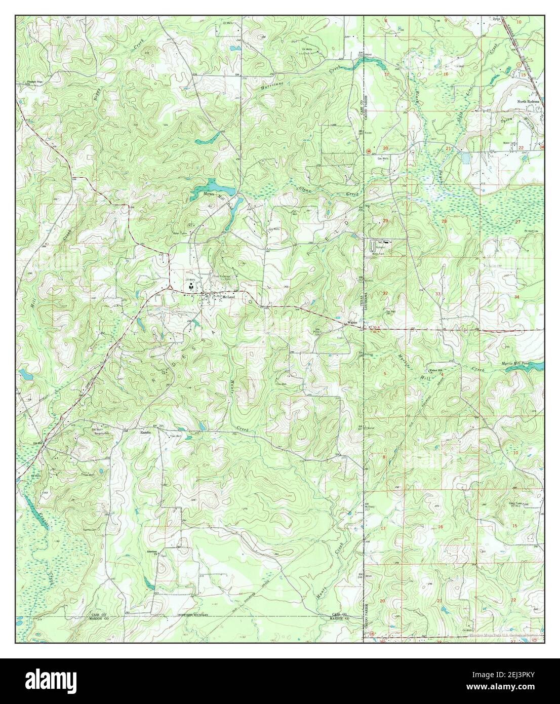 McLeod, Texas, map 1962, 1:24000, United States of America by Timeless ...