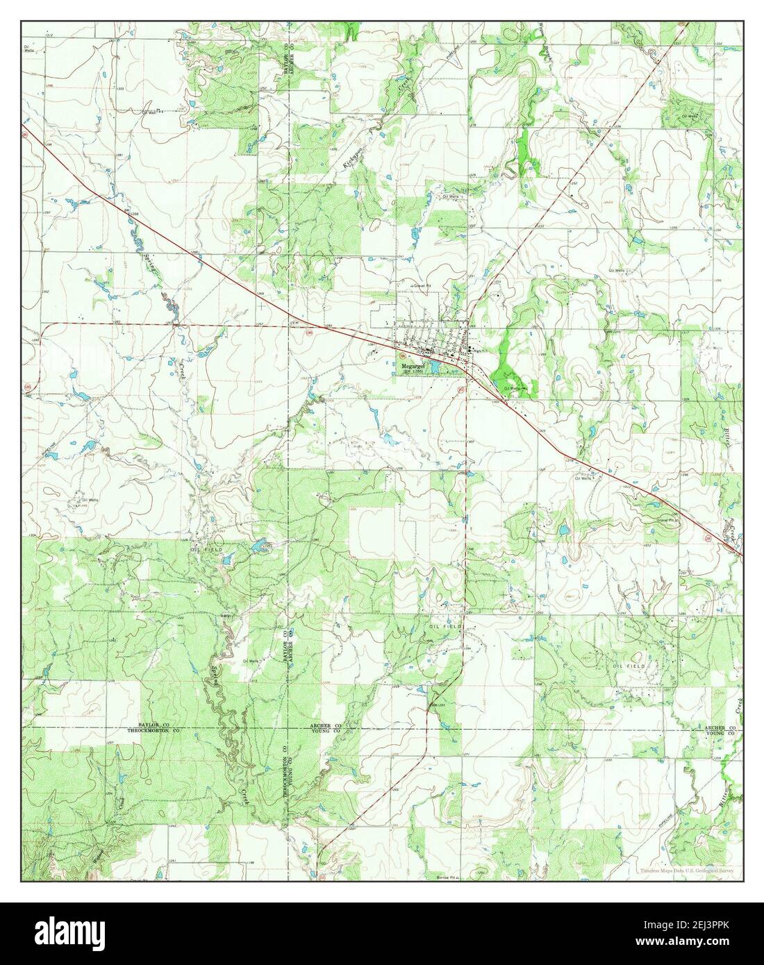 Megargel, Texas, map 1963, 1:24000, United States of America by ...