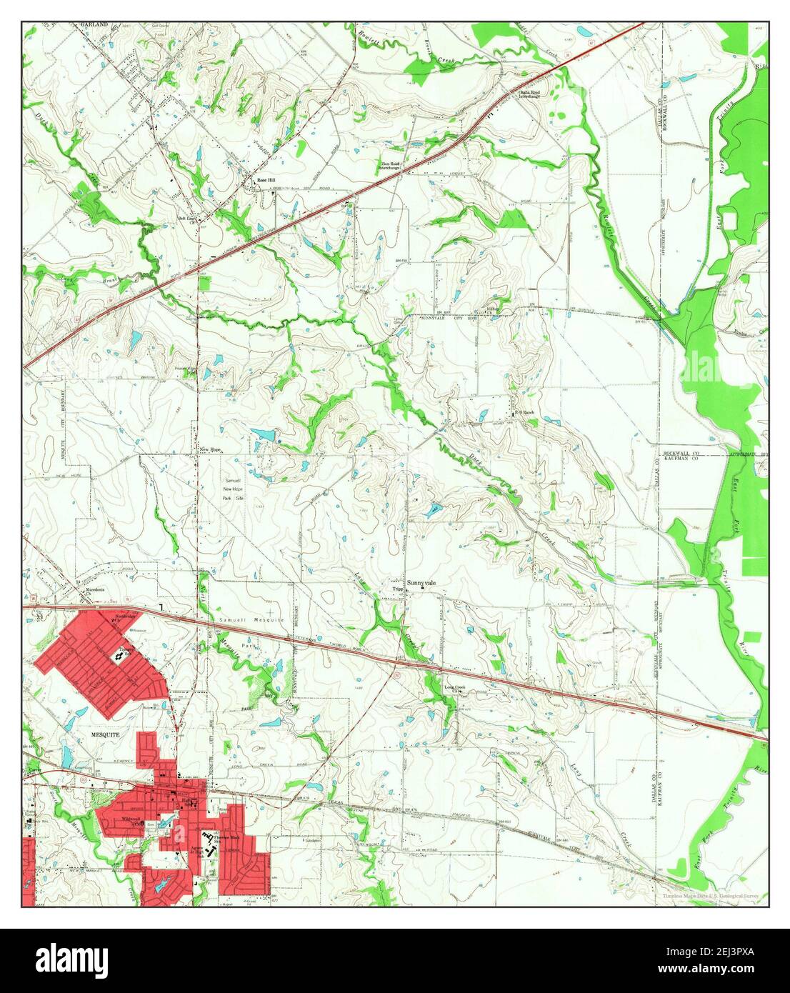 Mesquite, Texas, map 1959, 1:24000, United States of America by ...