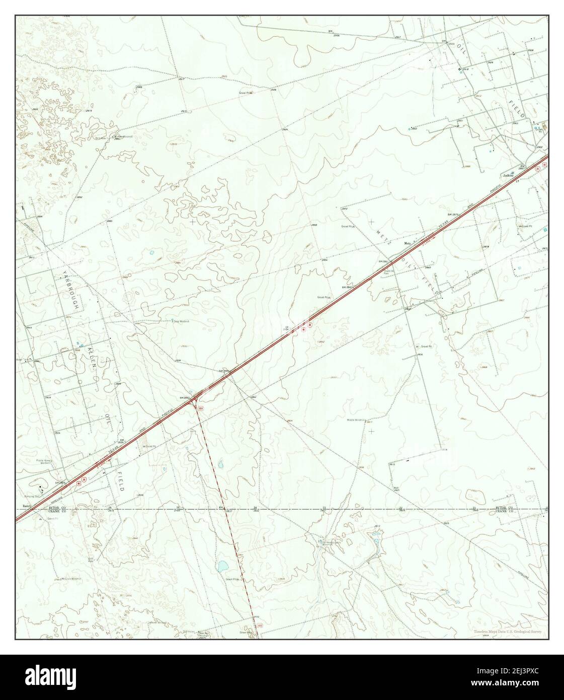 Metz, Texas, map 1964, 1:24000, United States of America by Timeless ...