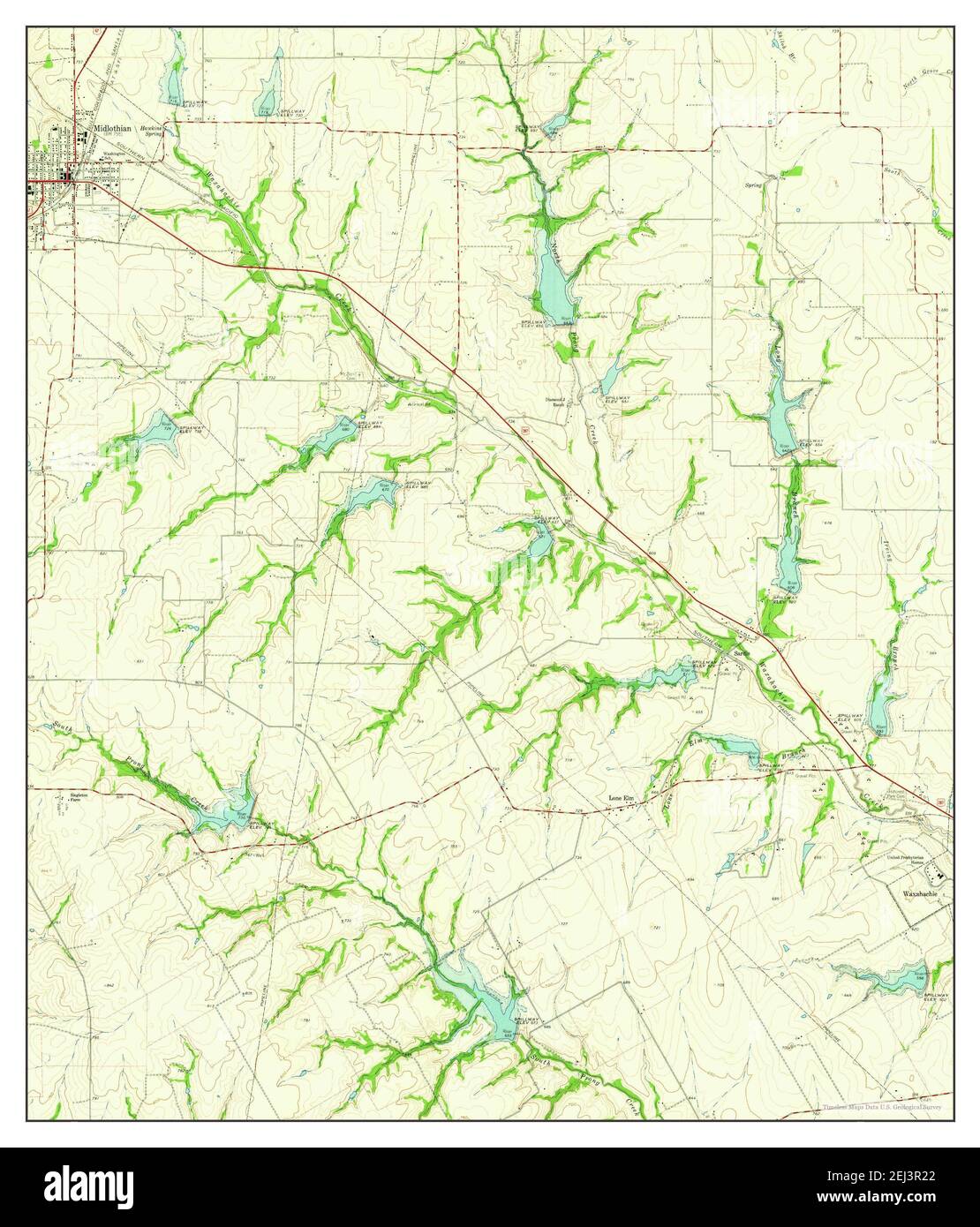 Midlothian texas map hi-res stock photography and images - Alamy