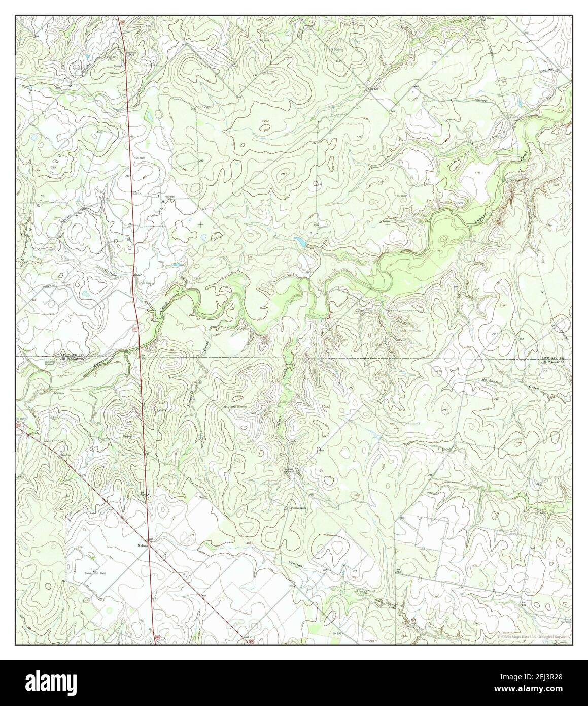 Midway, Texas, map 1963, 1:24000, United States of America by Timeless ...