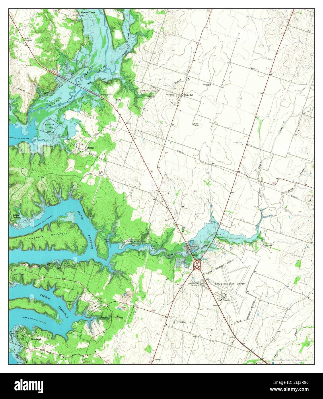 Moffat, Texas, map 1965, 1:24000, United States of America by Timeless ...